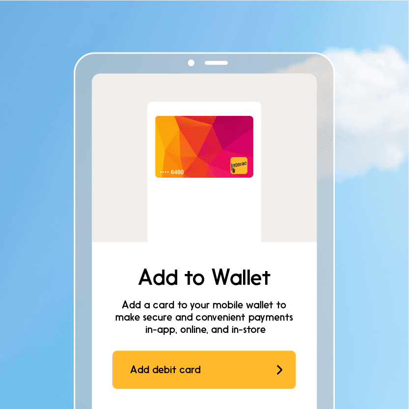 How to connect your INTERAC Debit card to a digital wallet