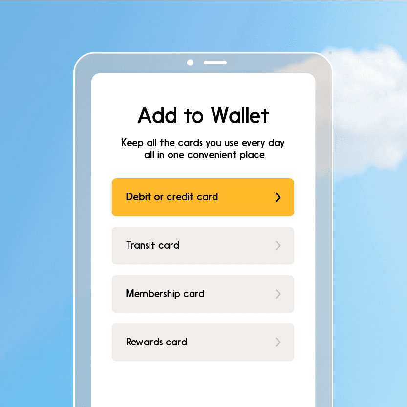 How to connect your INTERAC Debit card to a digital wallet