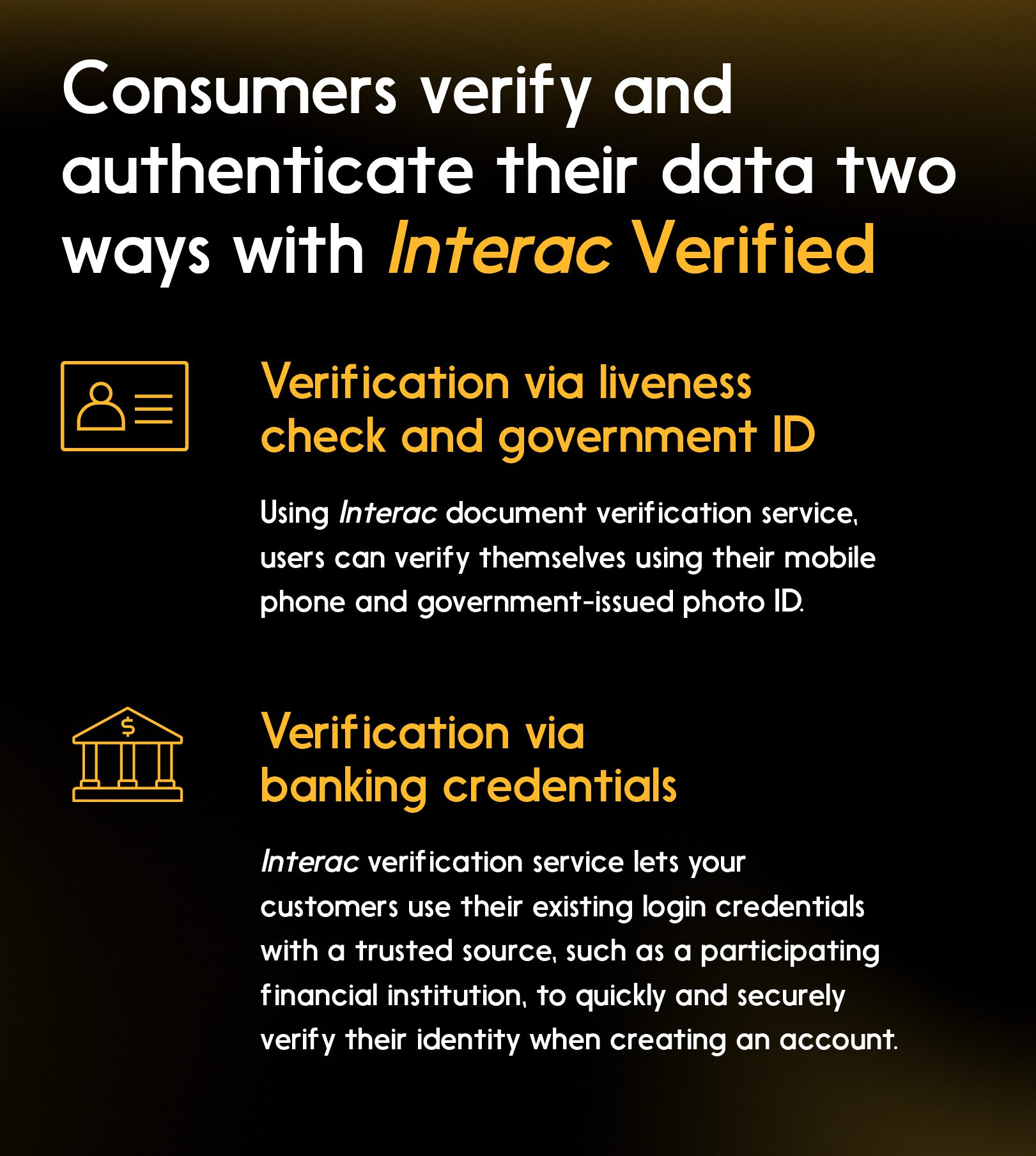 What can Interac Verified do for Business?