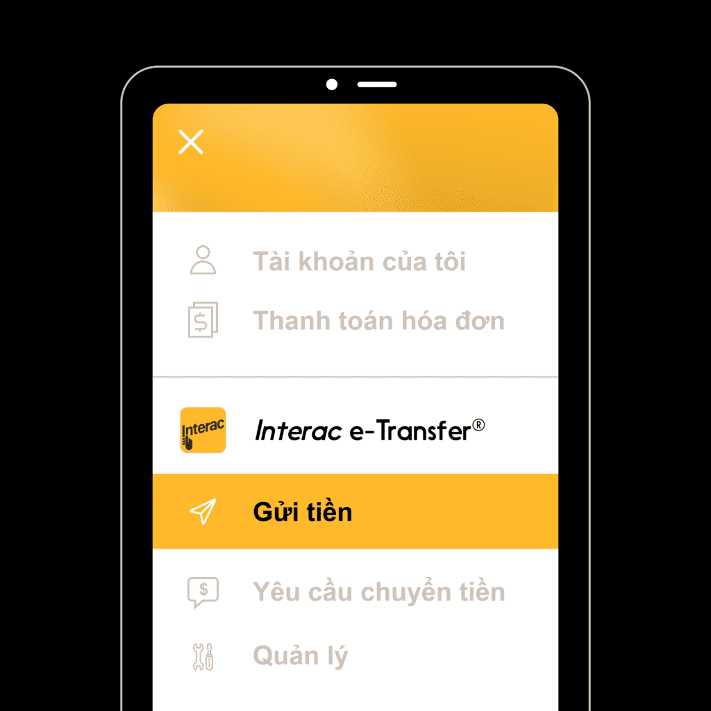 Cách gửi tiền bằng INTERAC e-Transfer - Interac